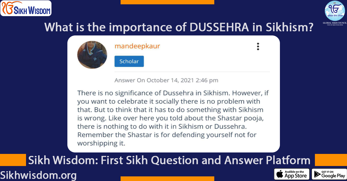 Dussehra in Sikhism - Sikh Wisdom